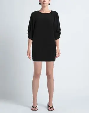 SEMICOUTURE Mini Trapeze Dress - Black