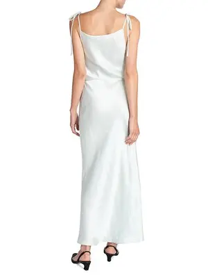 Acne Studios Dayla Satin Draped Maxi-dress