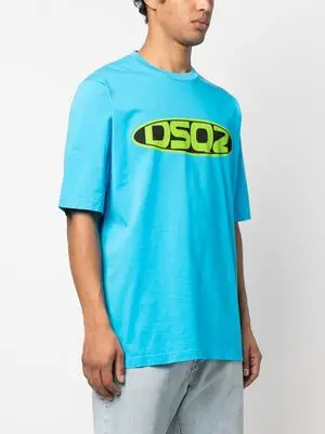 Dsquared2 Logo-print Short-sleeve T-shirt - Blue