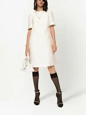 Dolce & Gabbana Floral-jacquard Midi Dress