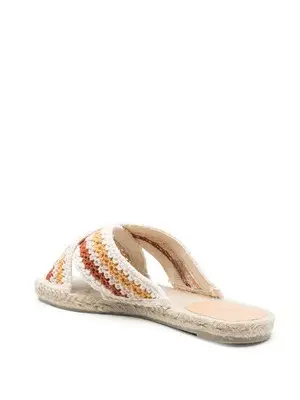 CastaÑer Crossover-strap Raffia Espadrilles