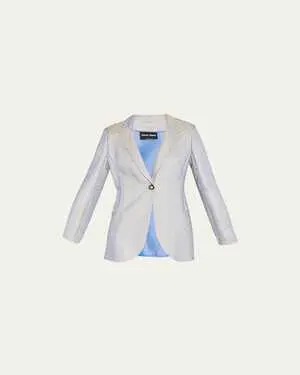 Giorgio Armani Abstract Jacquard Blazer