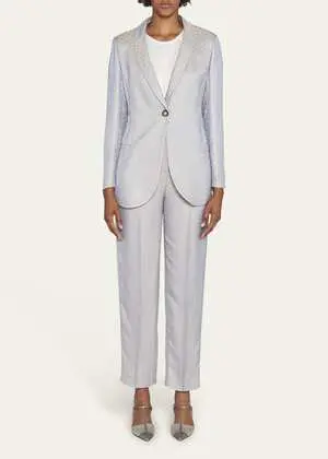 Giorgio Armani Abstract Jacquard Blazer