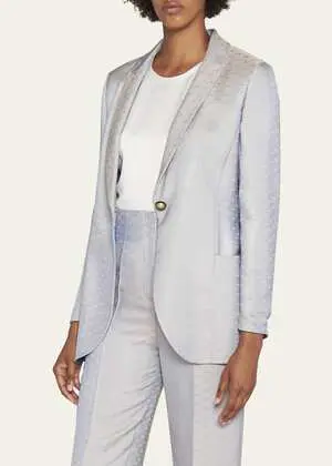 Giorgio Armani Abstract Jacquard Blazer