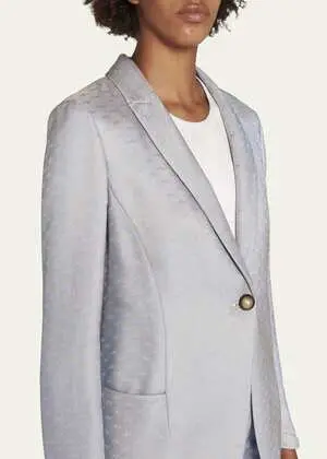 Giorgio Armani Abstract Jacquard Blazer
