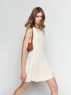 reformation ezra cotton knit mini dress - Gossamer lang-nl