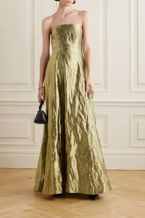 Ralph Lauren Briar Strapless Metallic Organza Gown