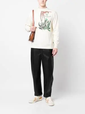 Palm Angels Graphic-print Long-sleeve Sweatshirt