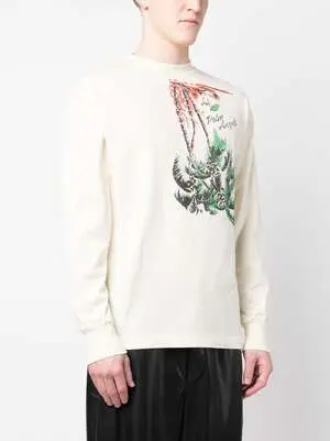 Palm Angels Graphic-print Long-sleeve Sweatshirt
