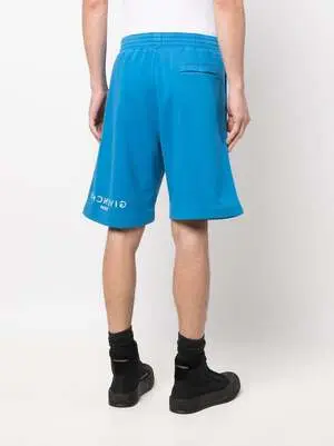 Givenchy Logo Print Cotton Shorts