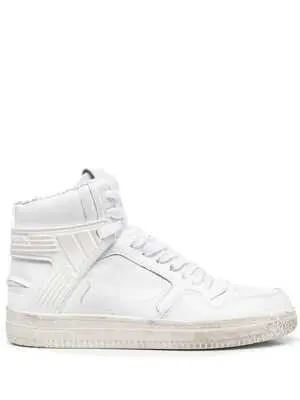 Philippe Model Panelled Leather High-top Sneakers - White