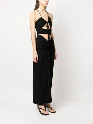 Christopher Esber Cut-out Ruched Midi Dress