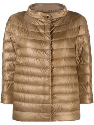 Herno Elsa Quilted Puffer Jacket - Brown