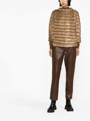 Herno Elsa Quilted Puffer Jacket - Brown