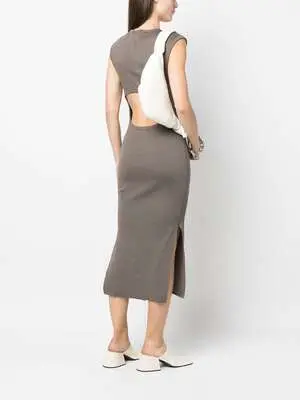 THOM KROM Jersey Midi Dress - Neutrals