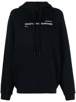 Off-White Slogan-print Drawstring Hoodie