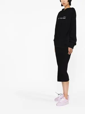Off-White Slogan-print Drawstring Hoodie