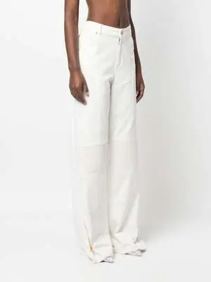 Blumarine High-rise Wide-leg Jeans - White