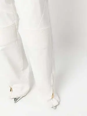 Blumarine High-rise Wide-leg Jeans - White