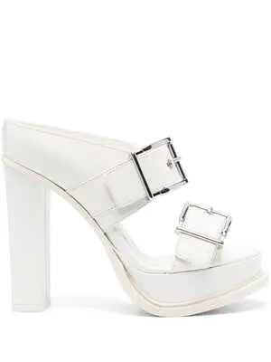 Alexander McQueen Leather Platform Sandals