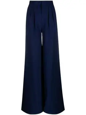 Alberta Ferretti High-waisted Wide-leg Trousers - Blue