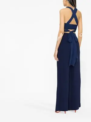 Alberta Ferretti High-waisted Wide-leg Trousers - Blue