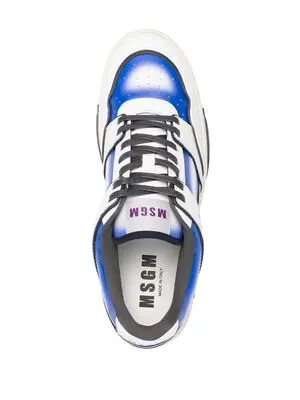 MSGM Calf Leather Sneakers