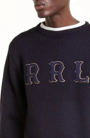 Double Rl Wool Crewneck Sweater