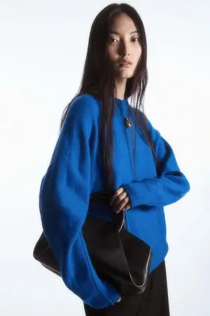 Cos Oversized Boiled Merino Wool Sweater