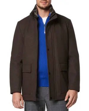 Andrew Marc Brooks Car Coat - Hickory