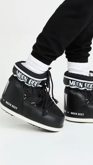Moon Boot Icon Low Nylon Lace Up Boots