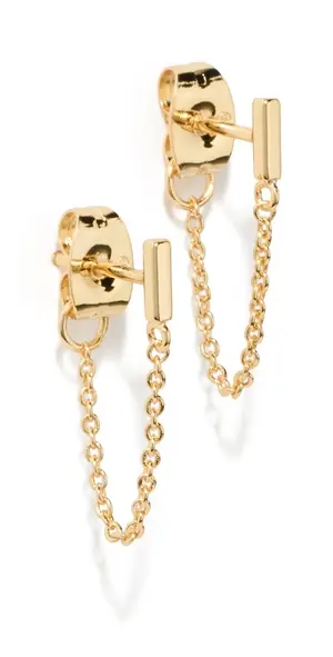 Gorjana Tatum Chain Huggie Earrings - Gold