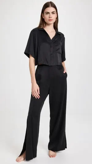 Lunya Washable Silk High Rise Pant Set