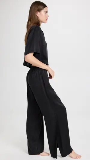 Lunya Washable Silk High Rise Pant Set