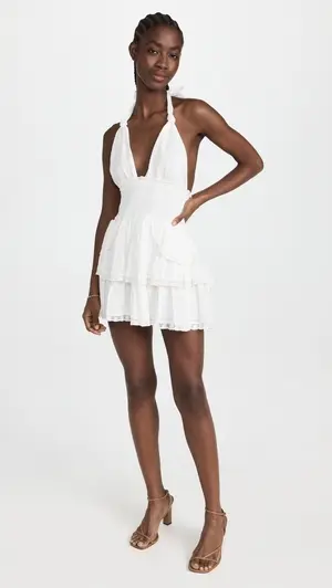 LoveShackFancy Deanna Halter Dress
