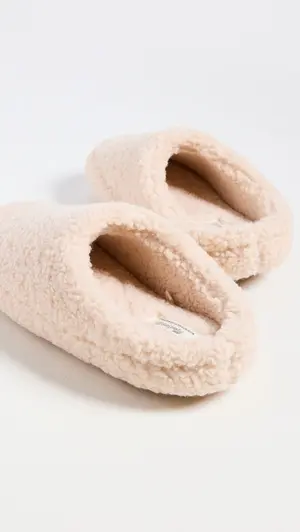 Madewell Sherpa Scuff Slippers