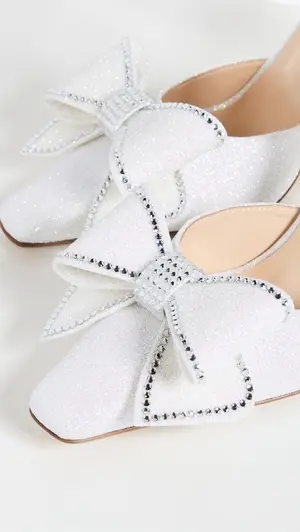 NALEBE Dimante Pumps - White Glitter