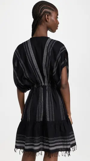 LEMLEM Leliti Short Plunge Neck Dress