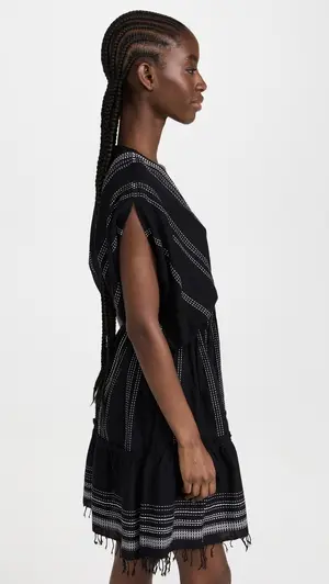 LEMLEM Leliti Short Plunge Neck Dress
