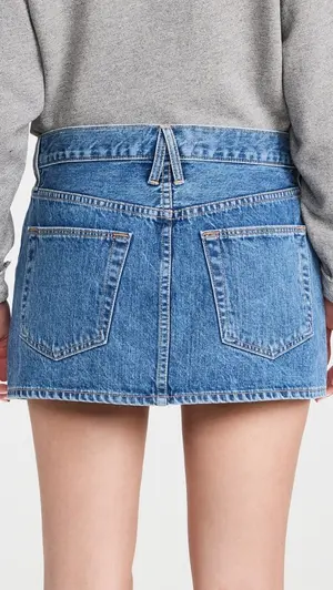 SLVRLAKE Low Rise Denim Mini Skirt