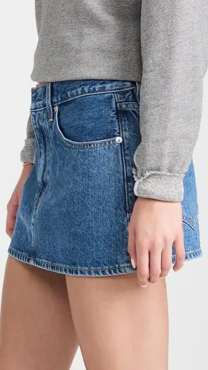 SLVRLAKE Low Rise Denim Mini Skirt