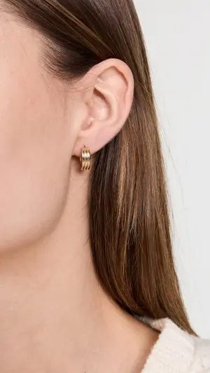 ARIEL GORDON 14k Triptych Hoop Earrings