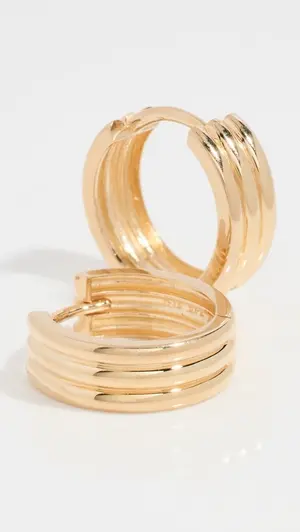 ARIEL GORDON 14k Triptych Hoop Earrings
