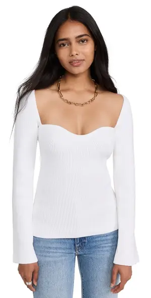 Pixie Market Chiara Bustier Knit Top