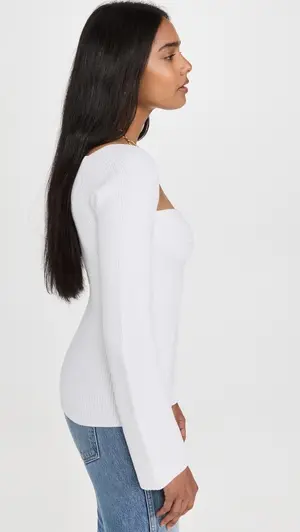 Pixie Market Chiara Bustier Knit Top