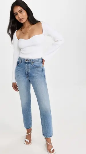 Pixie Market Chiara Bustier Knit Top