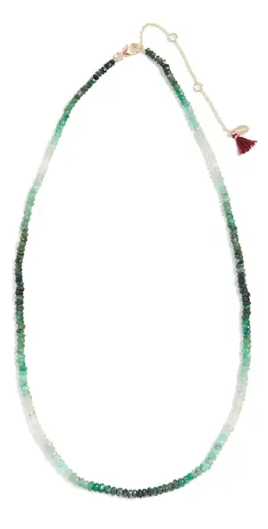 Shashi SHASHI Aisha Necklace Emerald