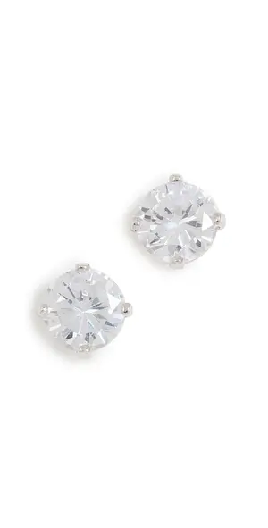 Shashi Caroline Stud Earrings - White Gold