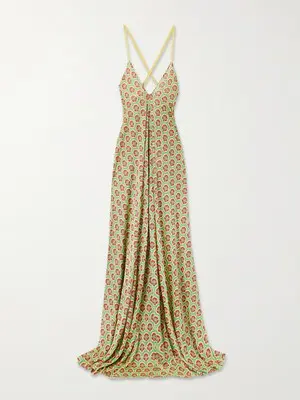 Etro Printed Woven Maxi Dress