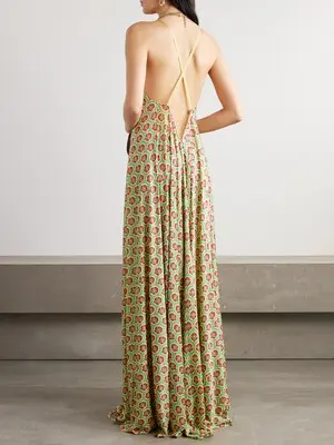 Etro Printed Woven Maxi Dress